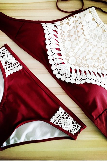 Sky Blue Sexy Swimsuit on Luulla