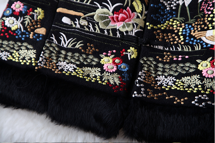 Qiu Dong Outfit To Restore Ancient Ways About Embroidery Rabbit Wool ...